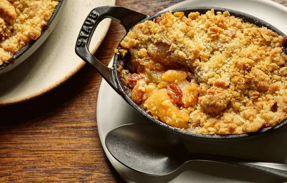 Tom Kerridge's pub-style apple crumble recipe - InDepth