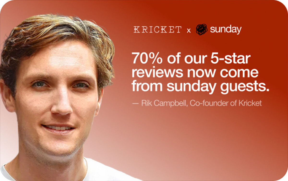 Kricket’s Rik Campbell on sunday: ‘When guests leave happy, it shows ...